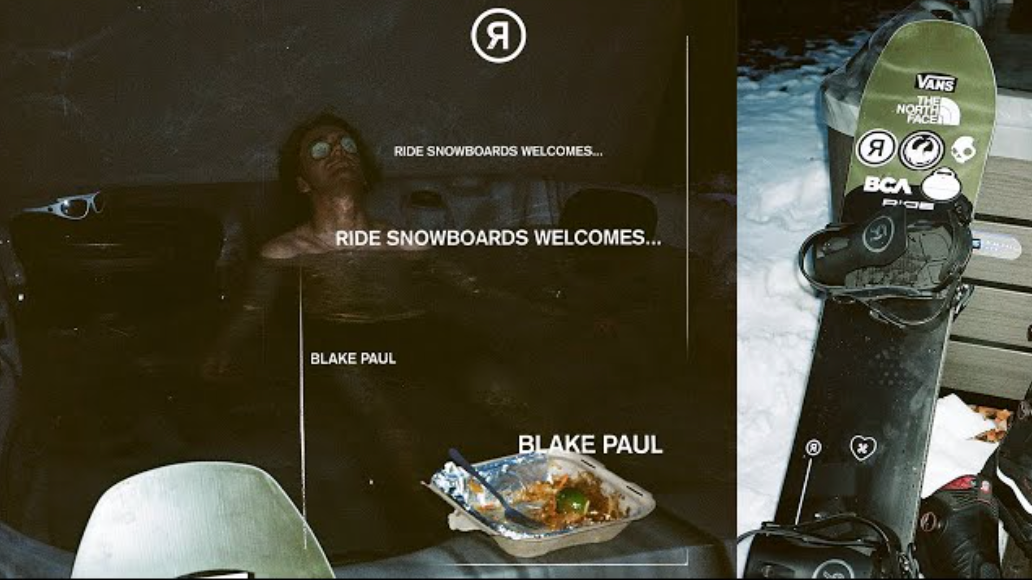 RIDE Snowboards Welcomes Blake Paul – Slush Magazine